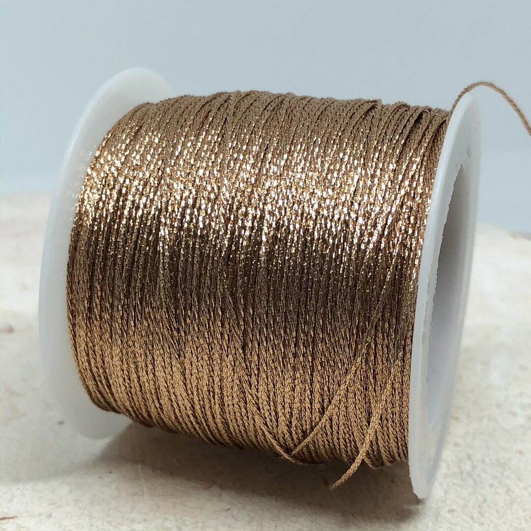 10 M Macramé Ribbon Ivory Cream Taupe Metallic Nylon Cord - Etsy