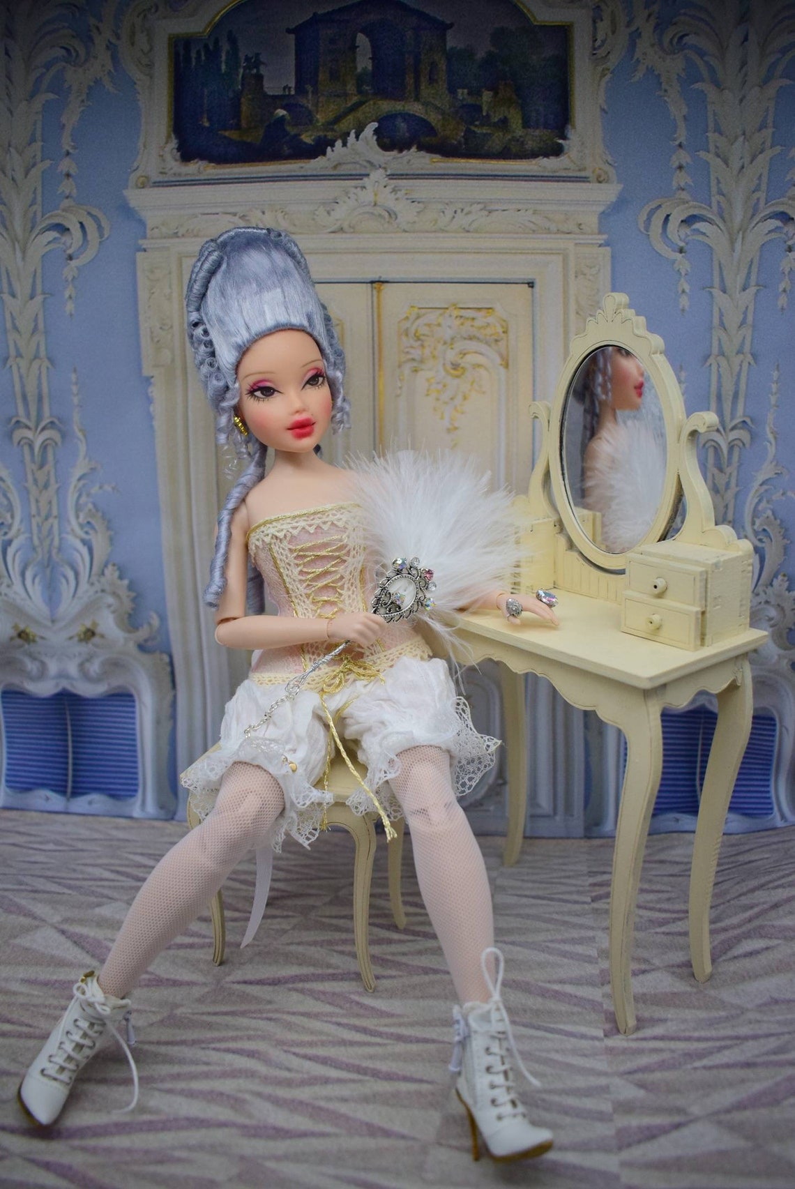 Marie Antoinette doll. OOAK My scene doll. My scene repaint. | Etsy