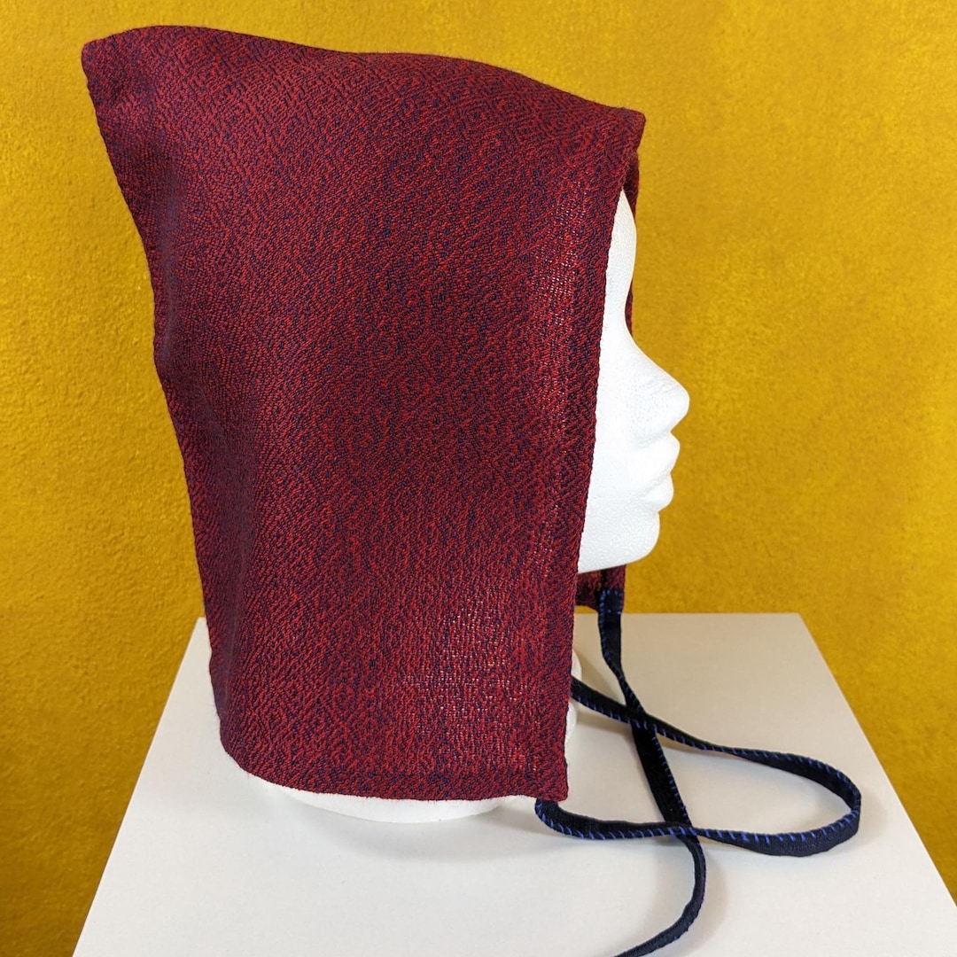 Viking Cap, Dublin Hood Made of Diamond Twill Wool, Hand-sewn Viking ...