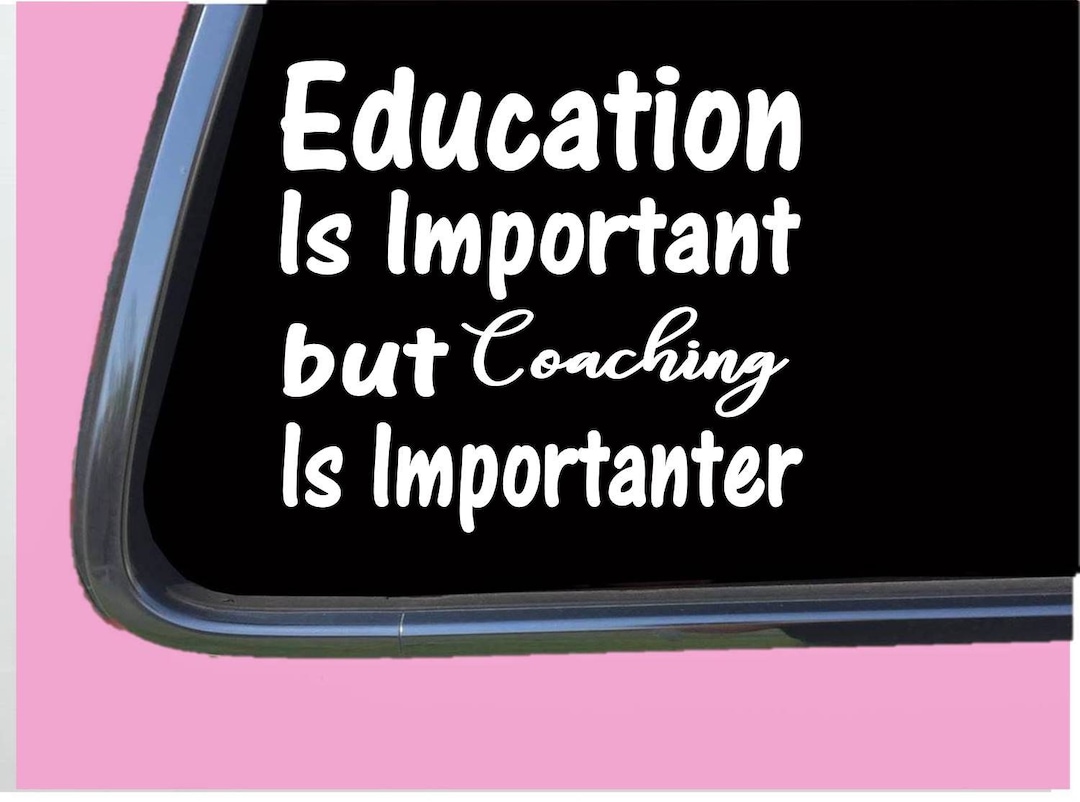 Coaching Important TP065 Vinyl Decal Sticker Football Baseball ...