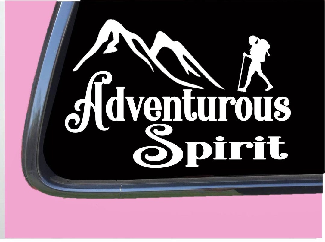 Adventurous Spirit TP032 Vinyl Decal Sticker Camper Boots Trail ...