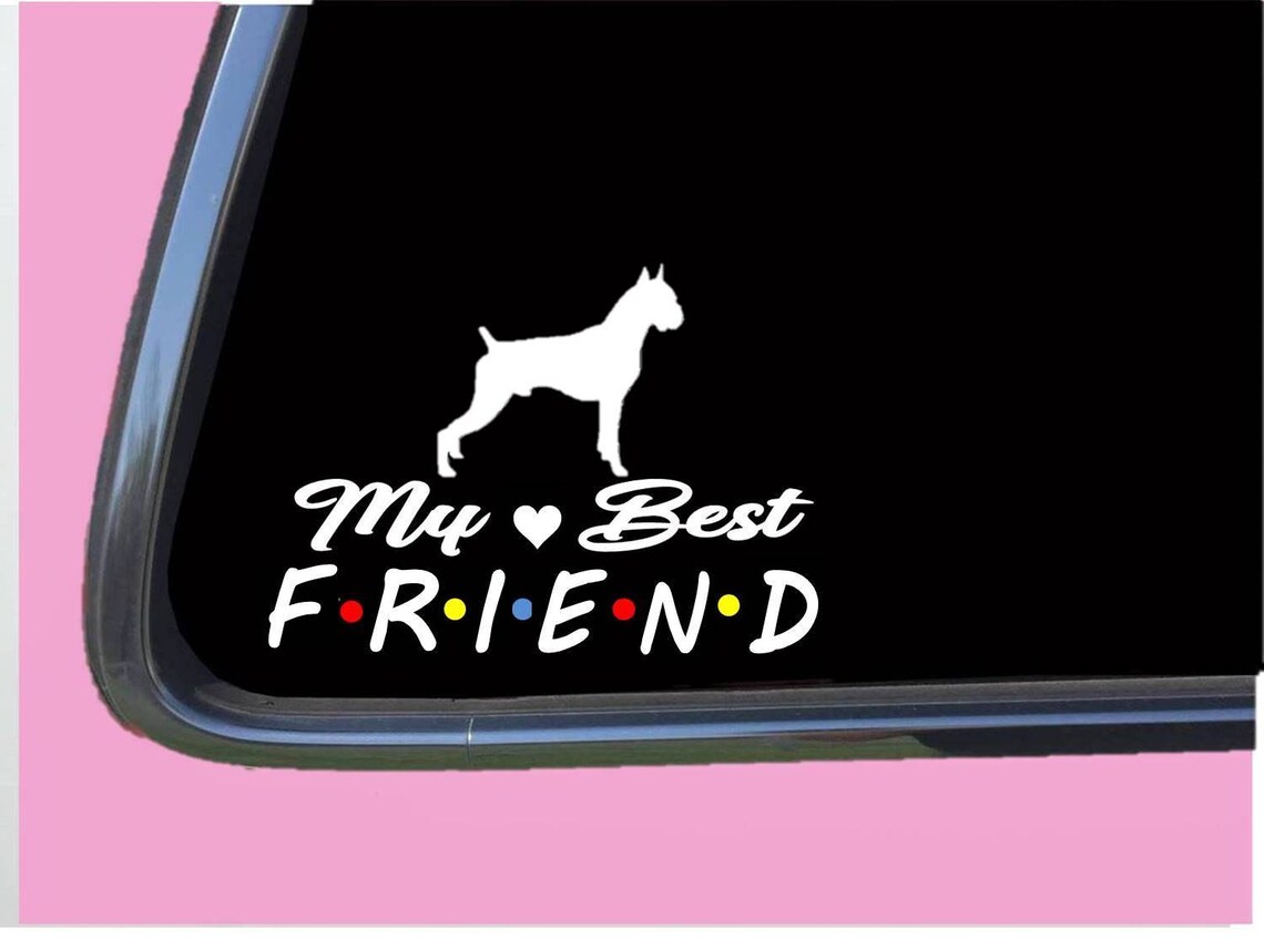 Boxer Cropped Sticker TP 822 Best Friend Decal Dog - Etsy
