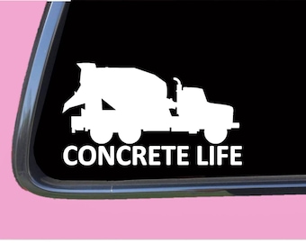 Concrete Truck Decal | Etsy