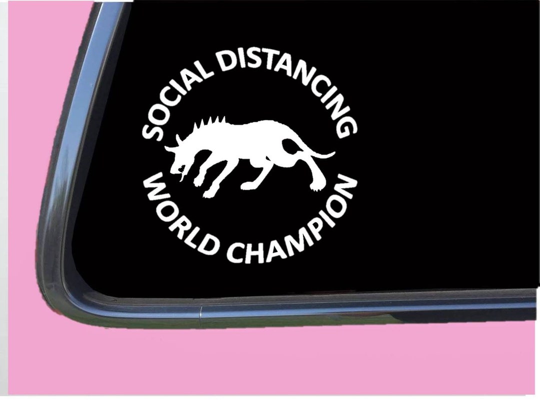Chupacabra Sticker Social Distance TP 1229 Vinyl Decal El Chupacabra - Etsy