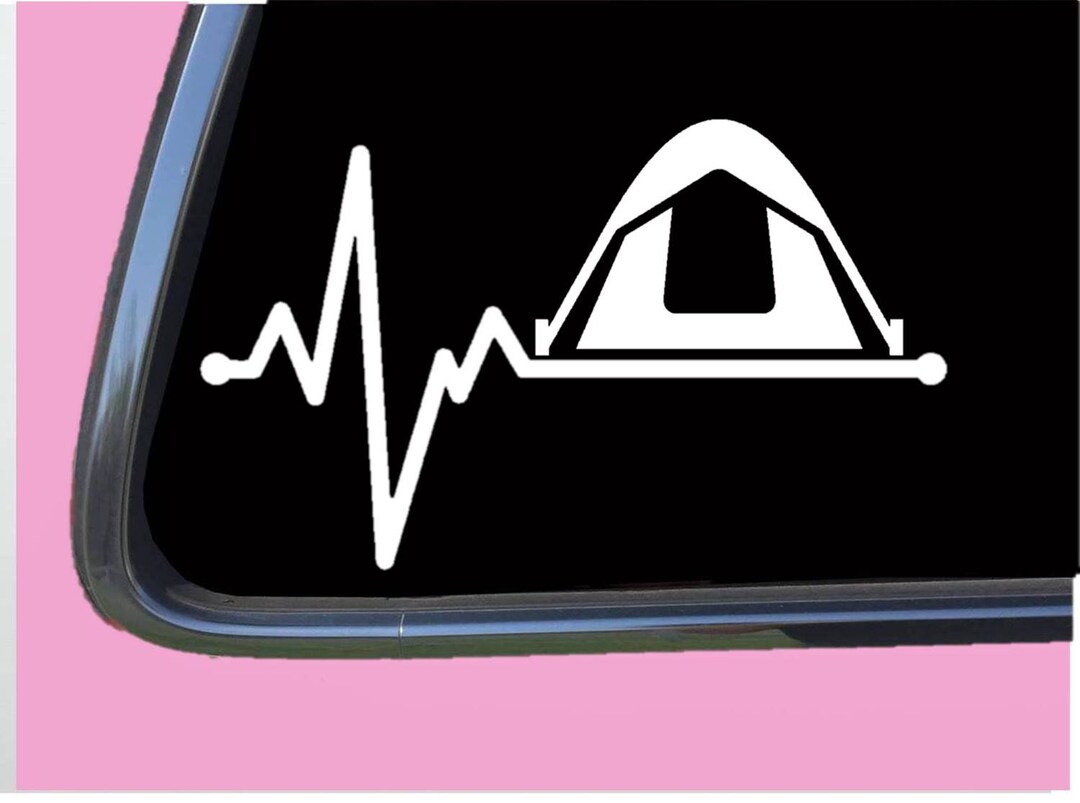 Tent Camping Lifeline TP 192 Vinyl Decal Sticker Camper Boots Trail ...