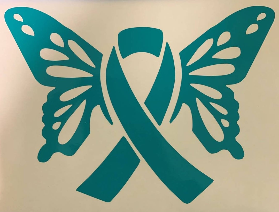Thyroid Butterfly TP 1157 Vinyl Decal Sticker Cancer Survivor Support ...