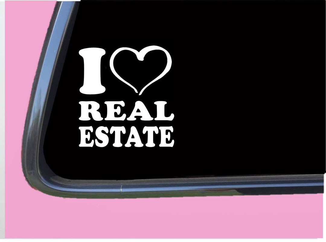 I Love Real Estate Sticker TP 1190 Decal Agent Sales Auction Closing ...