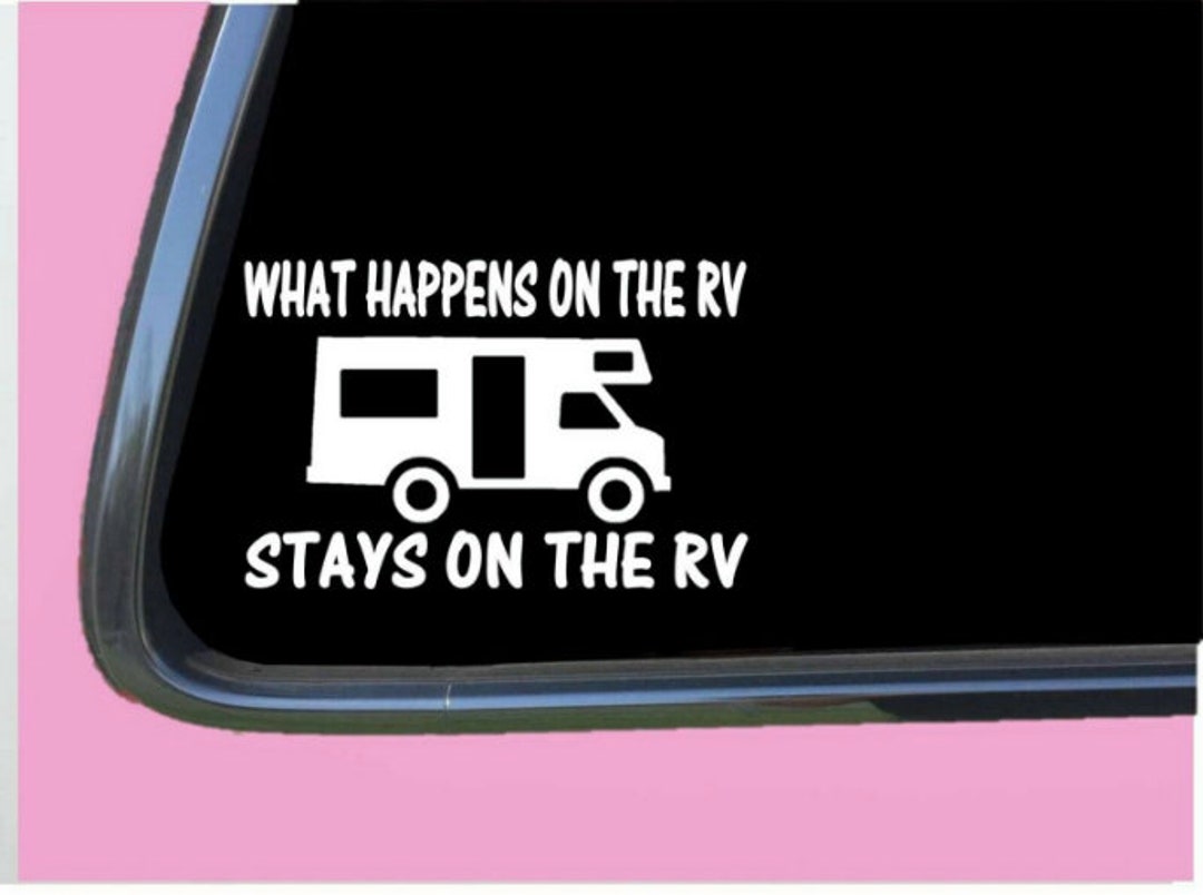 What Happens RV TP 846 Vinyl Decal Sticker Camper Camping - Etsy