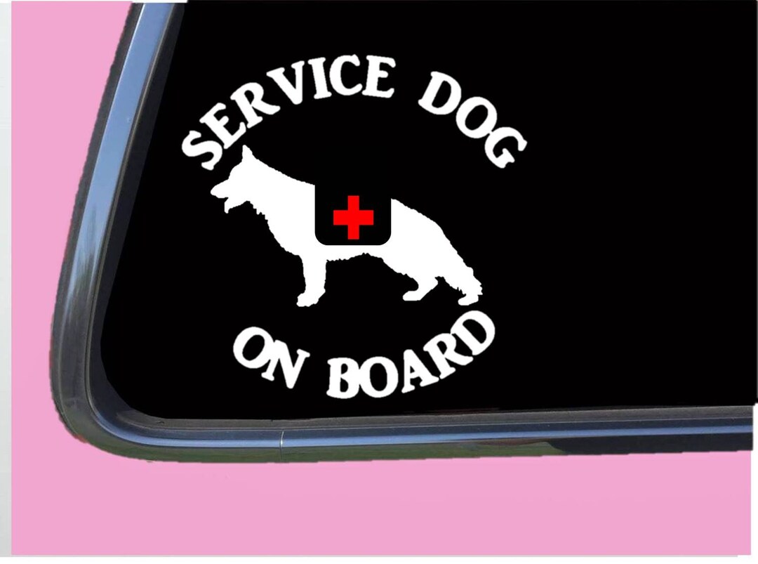 Service Dog German Shepherd Sticker Decal TP 1365 Training Vest Patch ...
