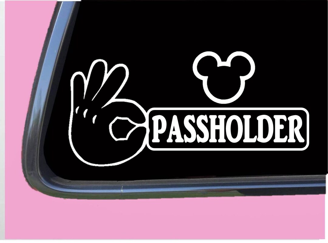 PASSHOLDER TP 270 Car Window Decal Sticker Disneyland Walt Disney World ...