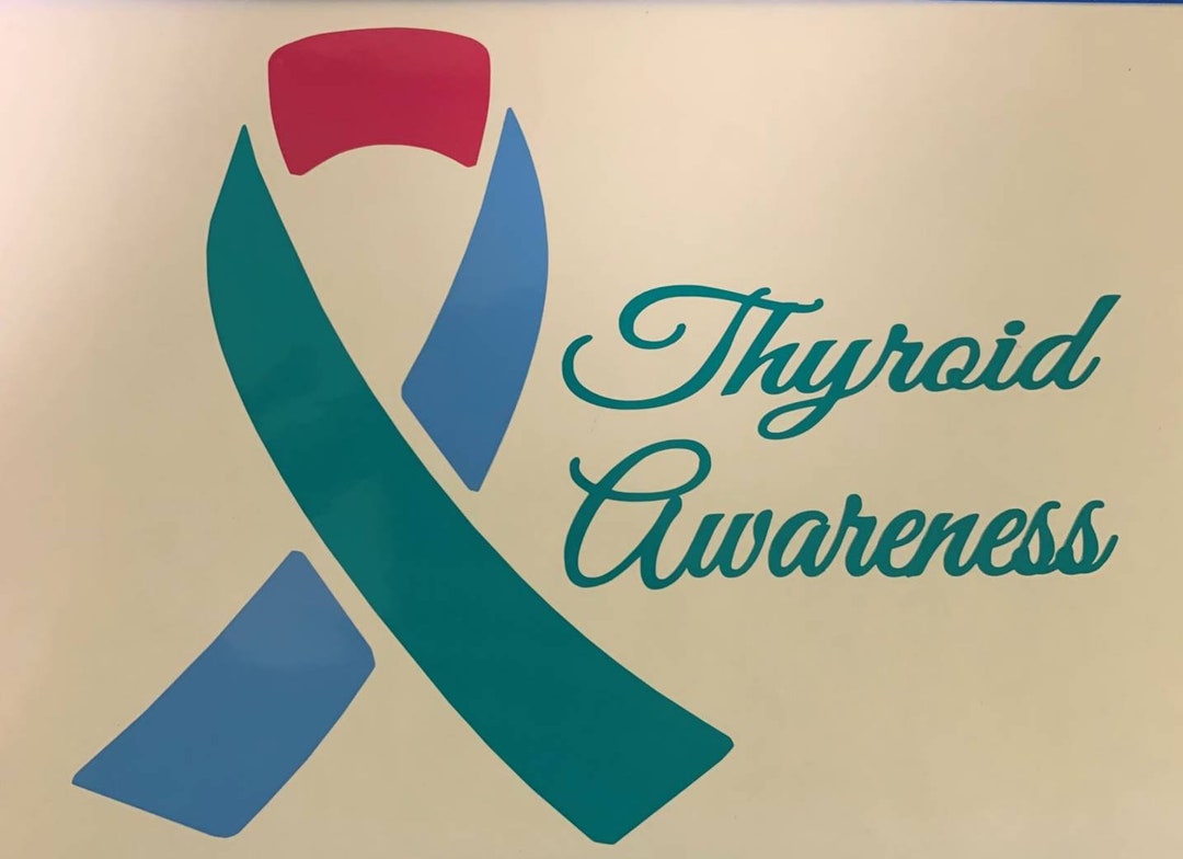 Thyroid Awareness TP 1156 Vinyl 8" Decal Sticker Cancer Survivor ...