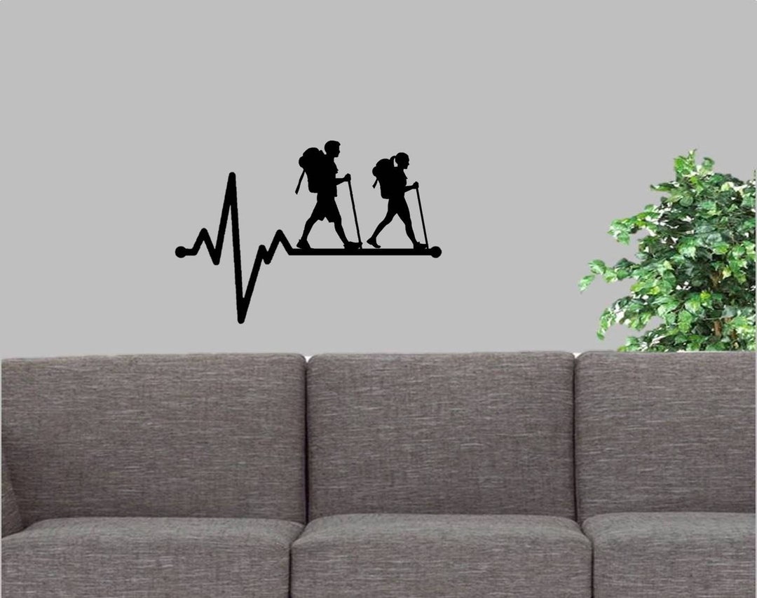 Hiking Family Lifeline Sticker Wall Decal TP 1179 Vinyl Decor Pnw ...