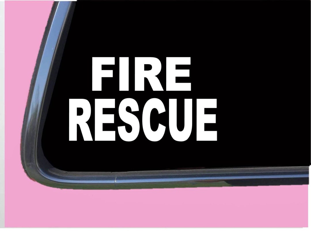Fire Rescue TP 618 Sticker Decal Ambulance Military Fireman Fire ...