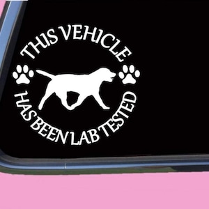 Labrador Sticker Lab Tested TP 1304 Vinyl Decal Lab Retriever - Etsy