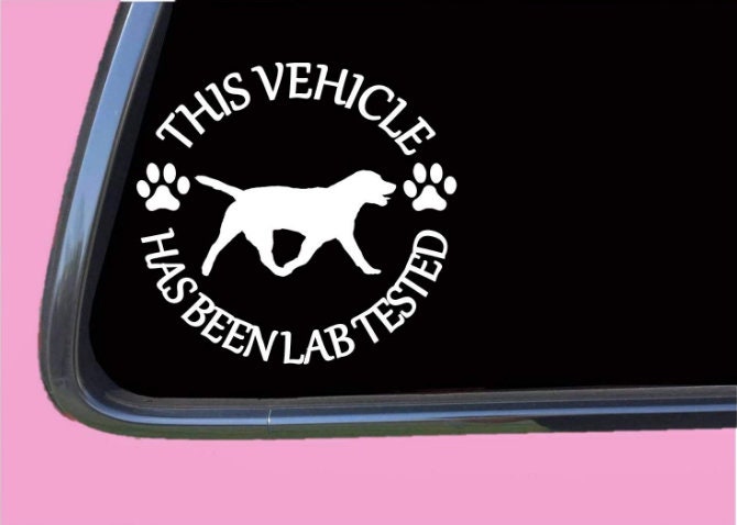 Labrador sticker Lab tested TP 1304 vinyl 6 Decal lab | Etsy