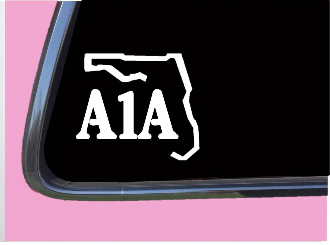 Highway A1A Decal Sticker TP 776 Florida - Etsy