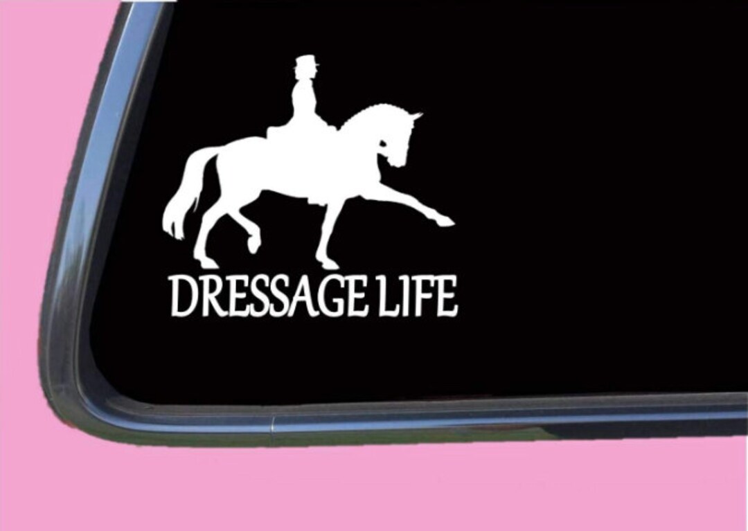 Dressage Sticker Life TP 1321 Vinyl Decal Warmblood Horse - Etsy
