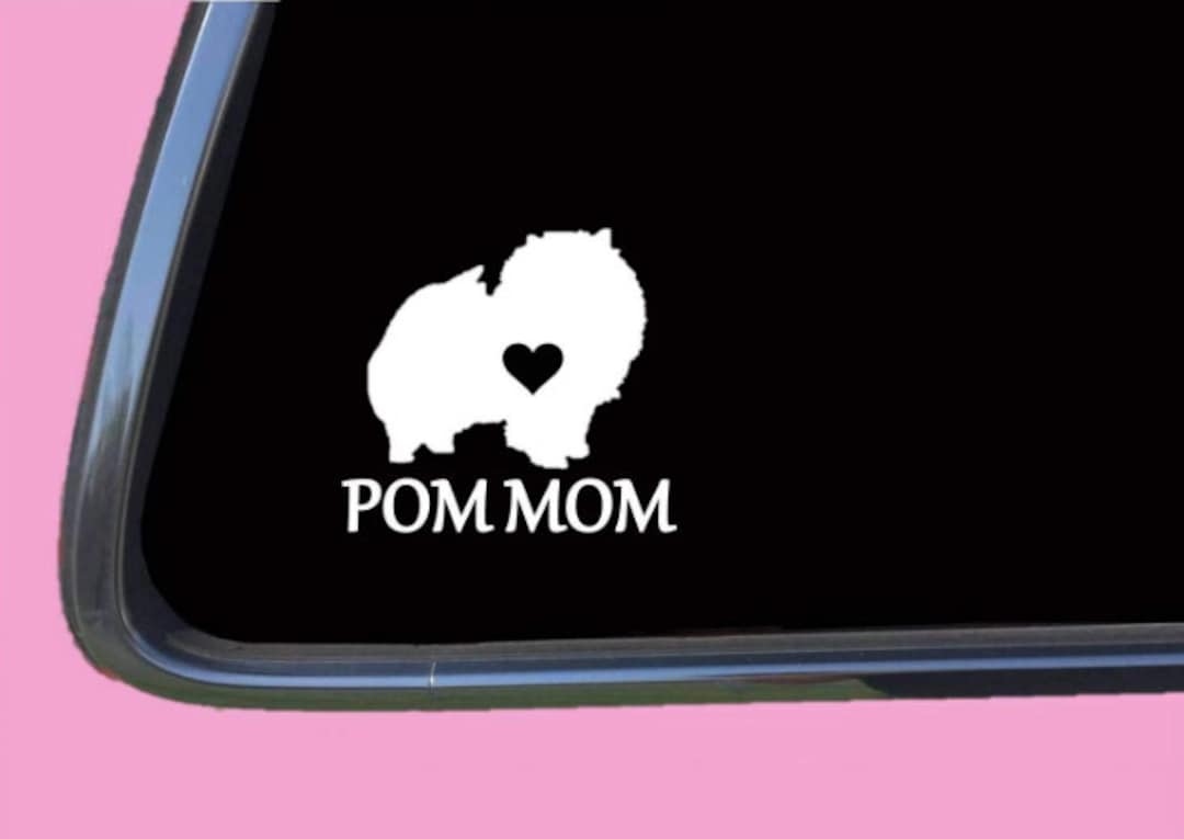 Pomeranian Sticker Pom Mom TP 1331 Decal - Etsy