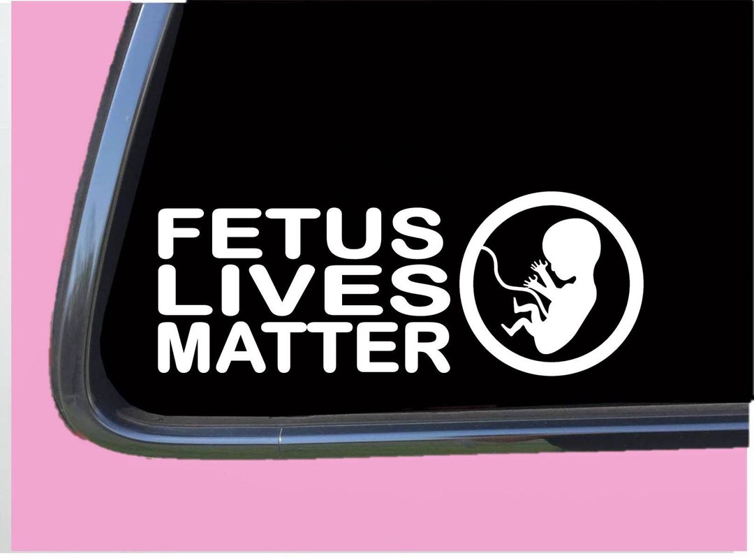 Fetus Lives Matter Decal Sticker TP 675 Bumper Sign Baby on Board - Etsy