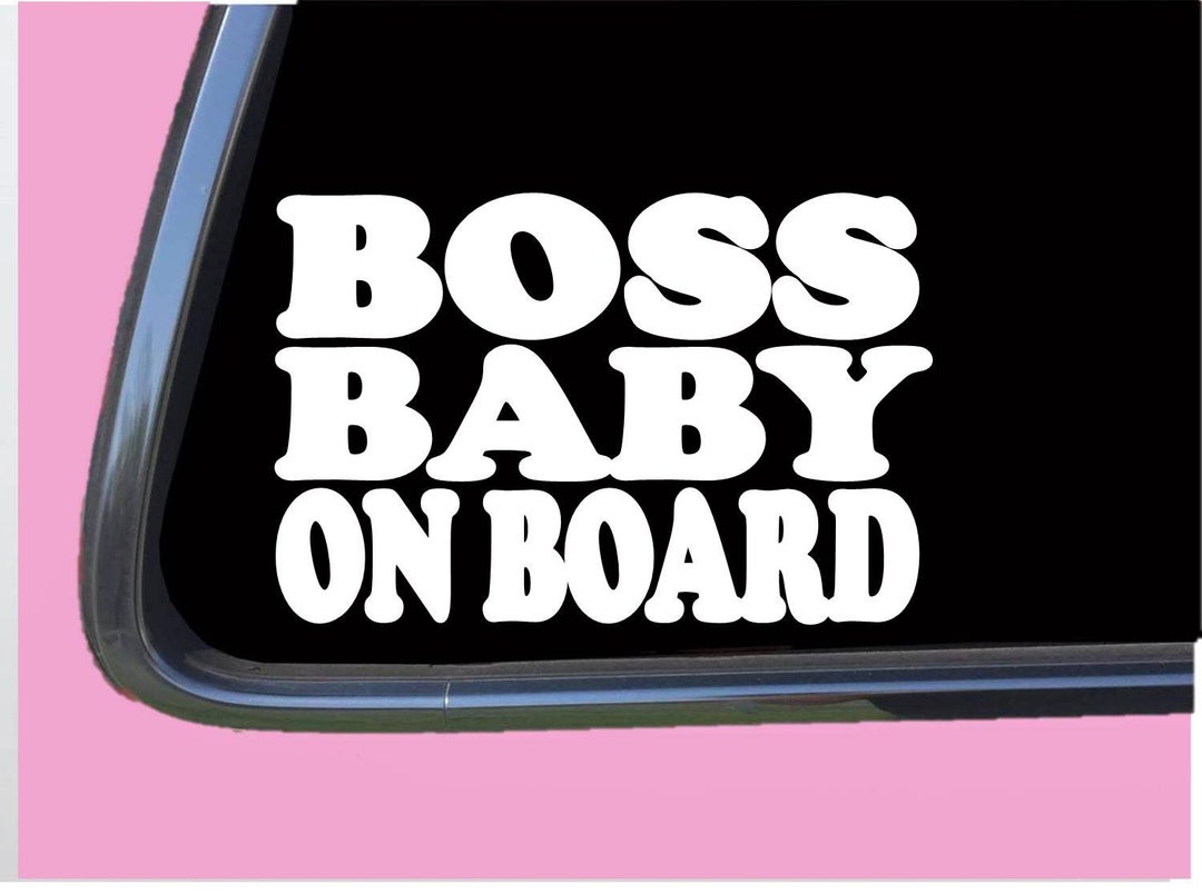 Boss Baby on Board Tp 1374 Sticker Decal Window - Etsy