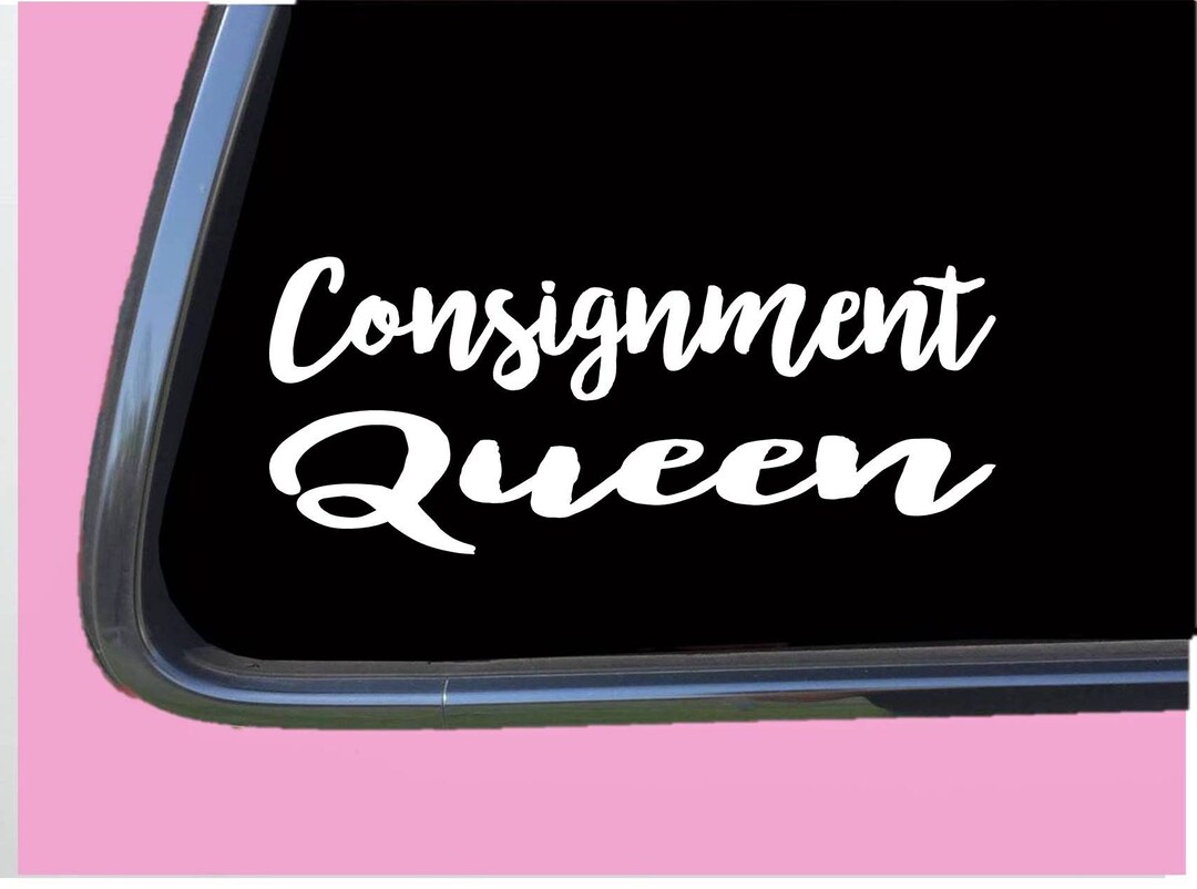 Consignment Queen TP 306 Sticker Decal Mom Minivan Thrift Shopping Tags ...