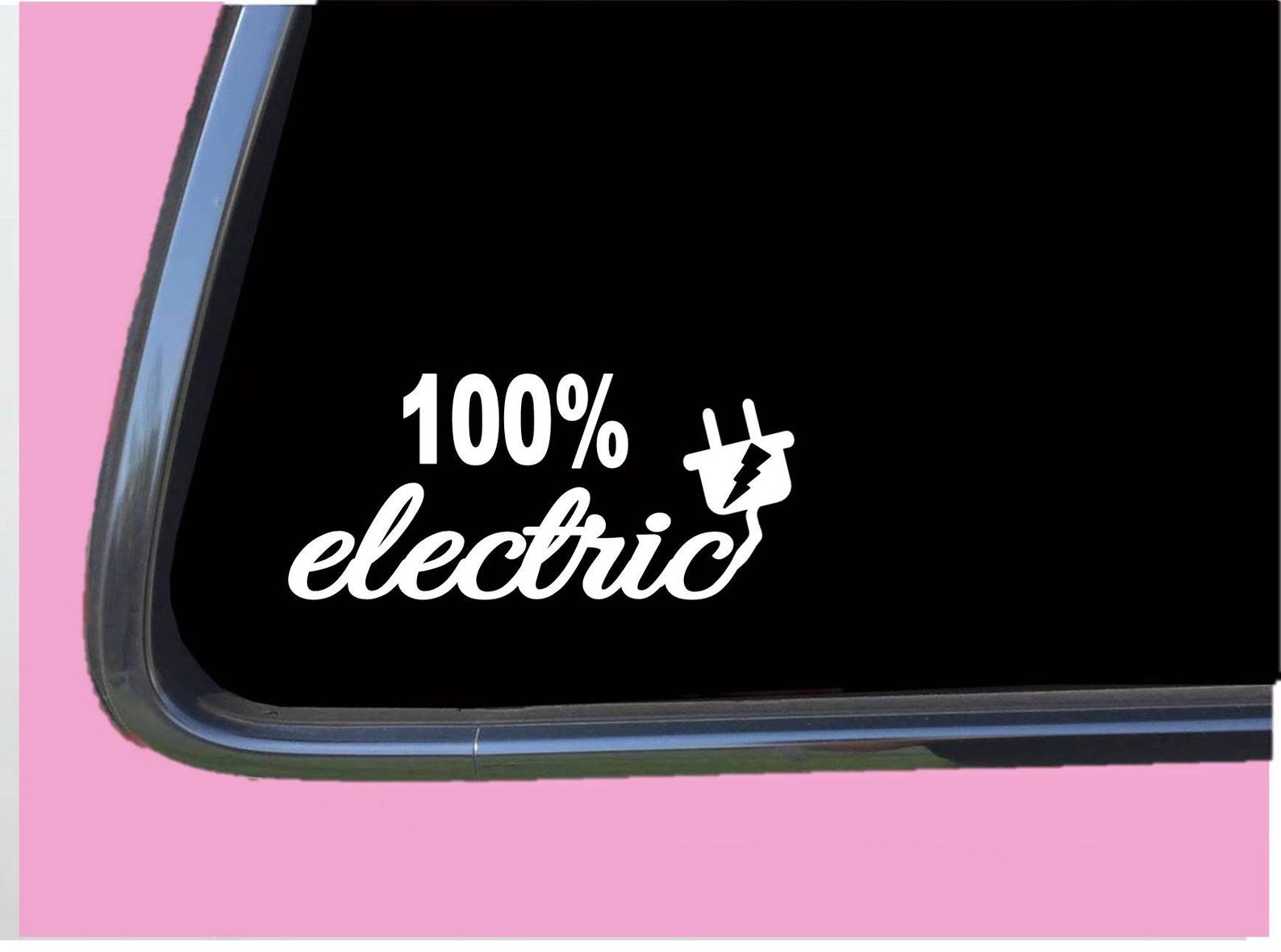 100 Percent Electric Sticker Decal TP 942 8 Ev Electric - Etsy