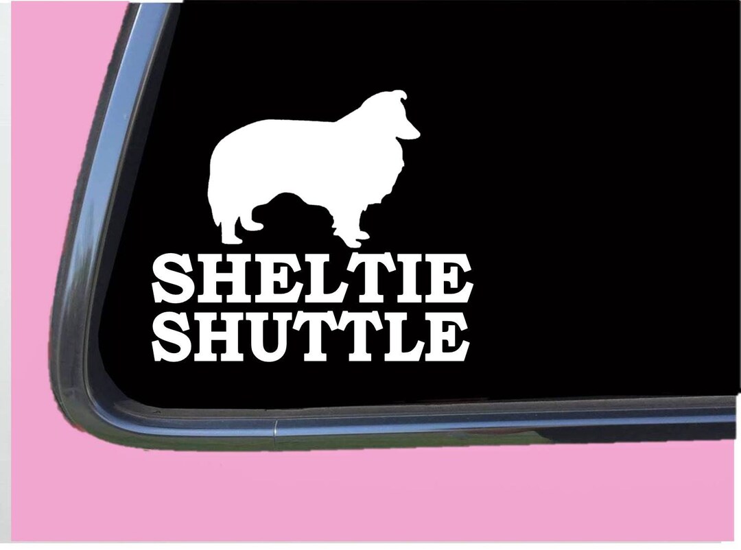 Sheltie Shuttle TP 380 Decal Sticker Shetland Sheepdog - Etsy