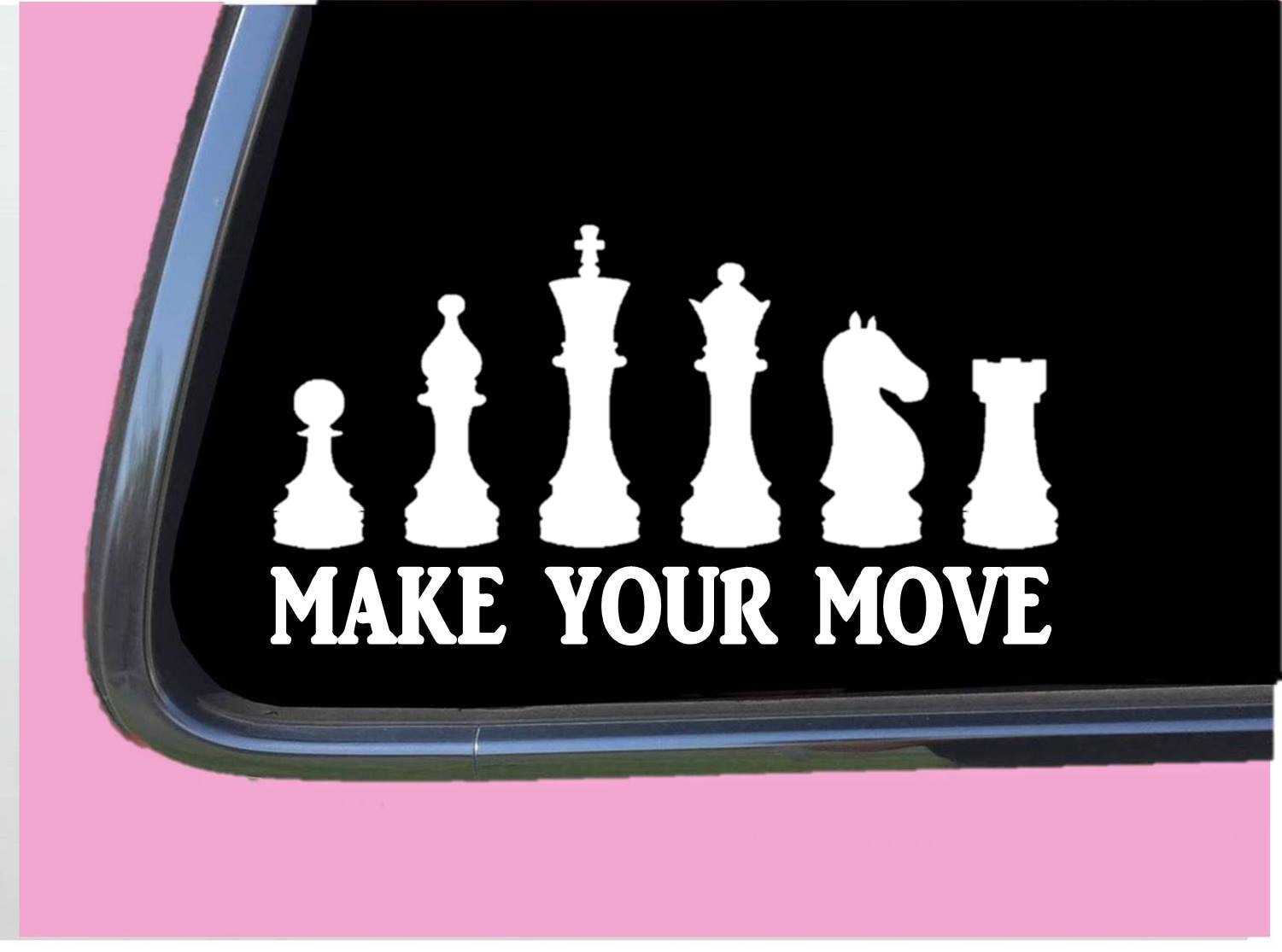 Chess Sticker Make Your Move TP 1391 Vinyl 8 Decal - Etsy UK