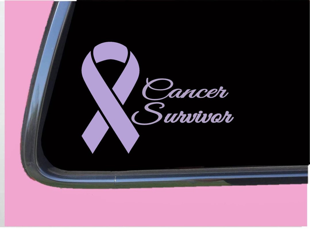 Cancer Survivor Sticker TP 1287 Decal Cure Awareness Ribbon - Etsy