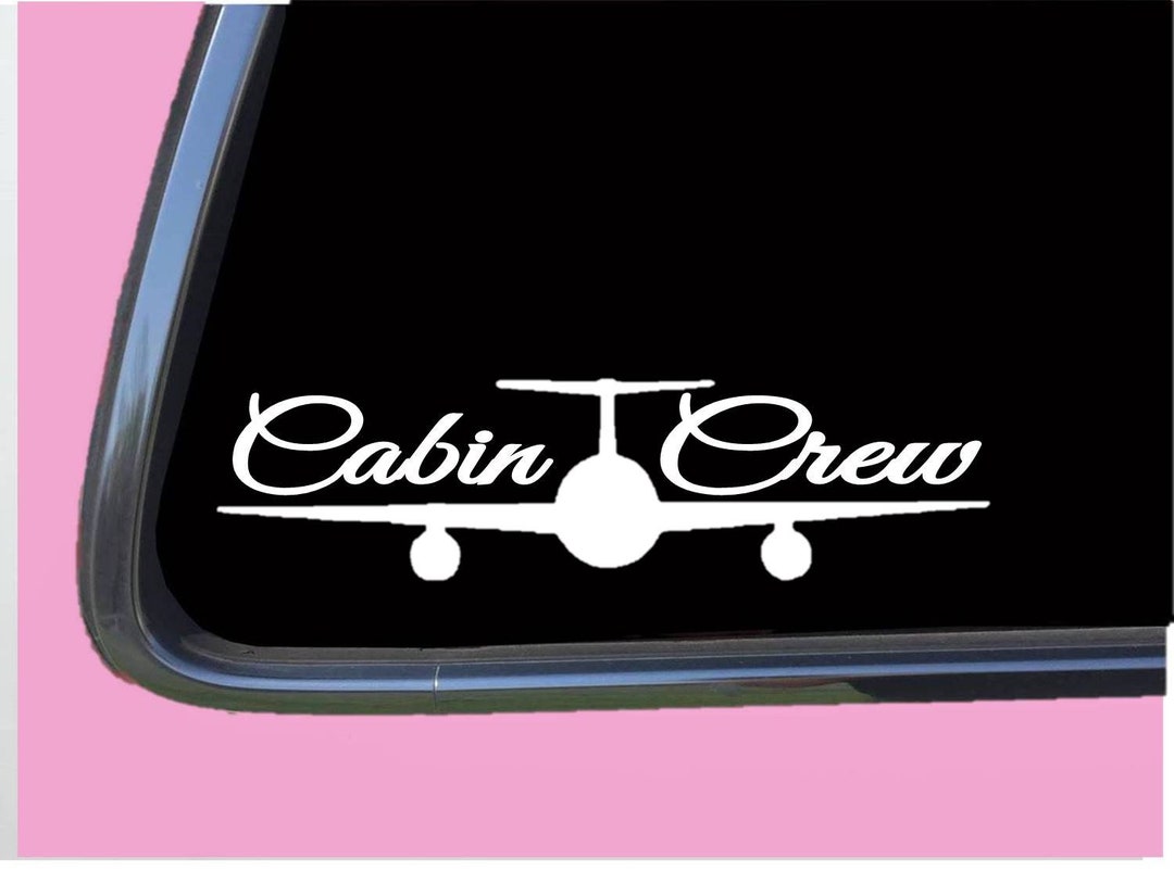 Cabin Crew Decal Sticker TP 786 Pilot Flight Attendant - Etsy