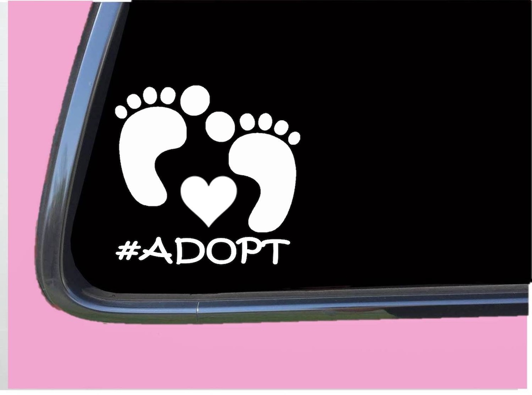 Adopt Baby Feet Sticker TP 402 Vinyl Decal Adoption Foster Parent - Etsy