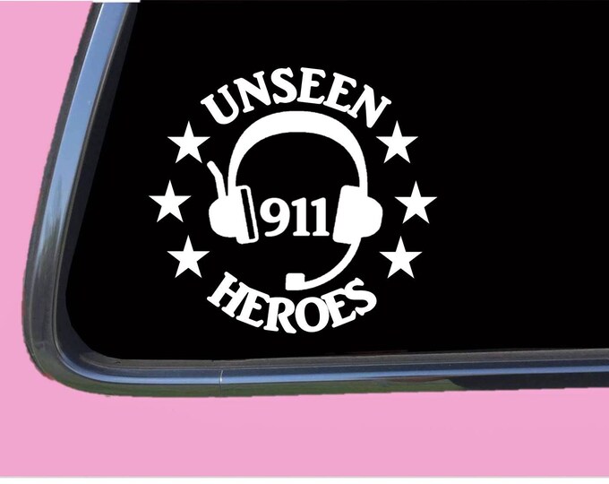 911 Dispatcher Reflective or Matte Vinyl Decal Sticker Fire Police ...