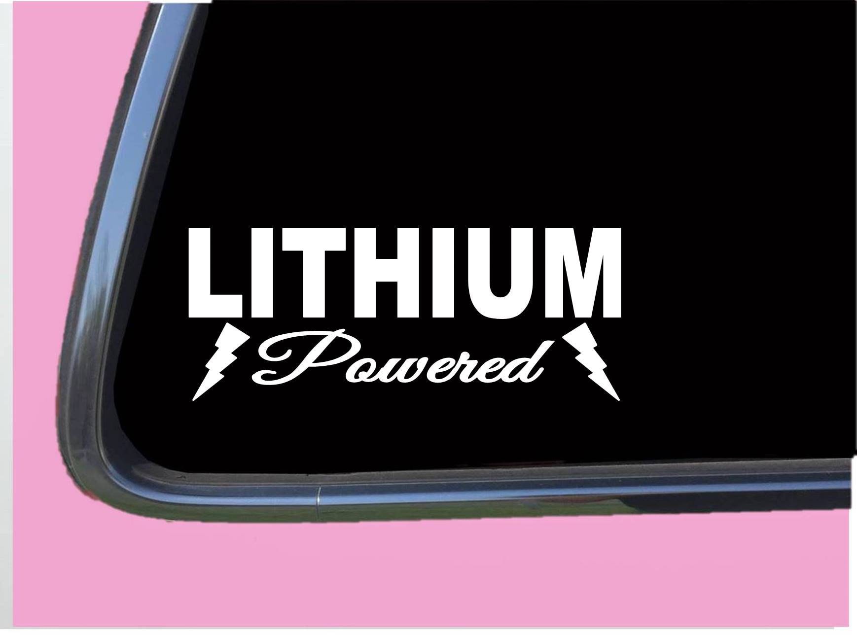 Lithium Powered Sticker Decal TP 941 Ev Electric Vehicle Hybrid Car - Etsy