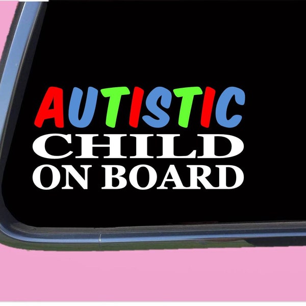 Autistic Child on Board Sticker - Etsy