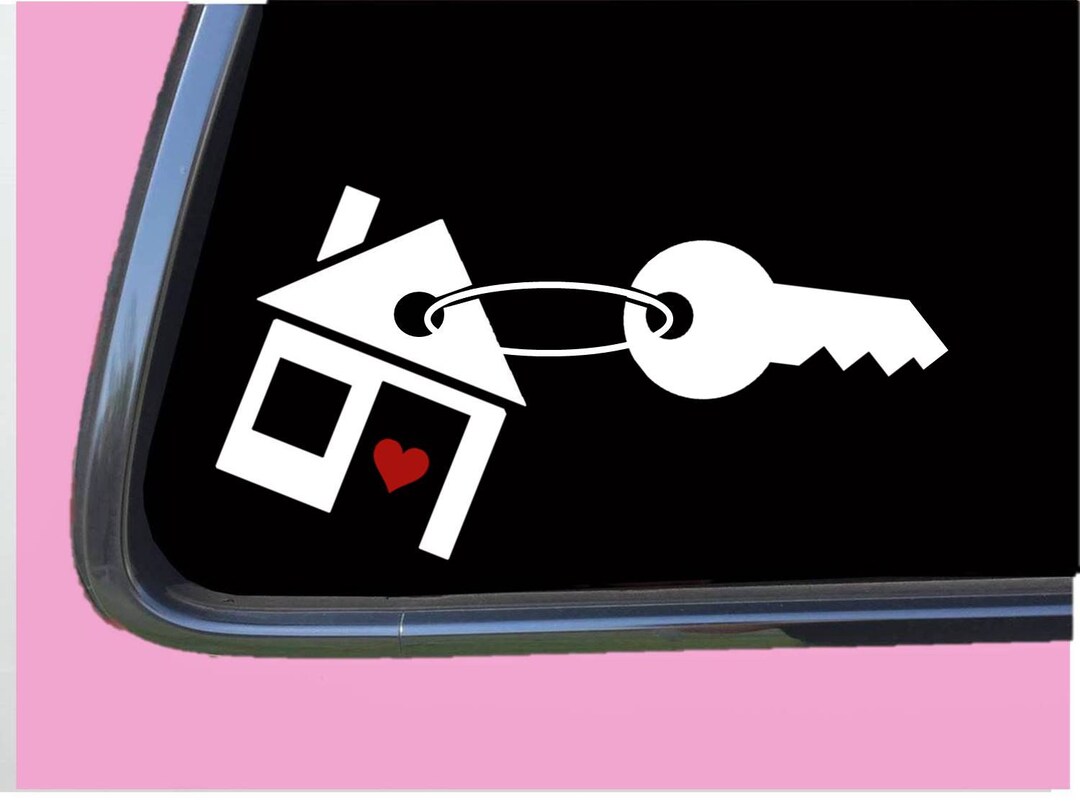 House With Key TP 790 Decal Sticker Real Estate Sign Window - Etsy