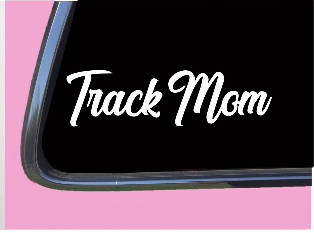 Track Mom TP138 Vinyl Decal Sticker Mom Running - Etsy