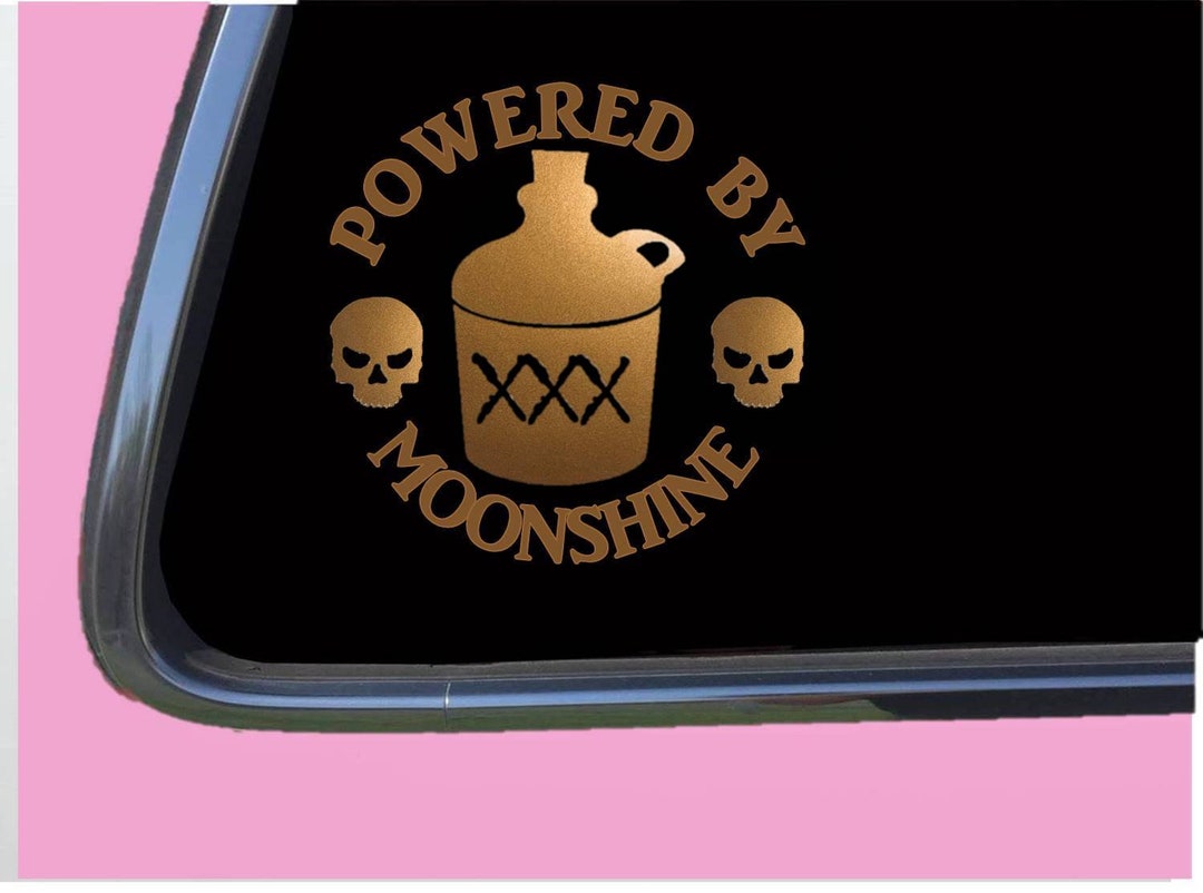 Moonshine Sticker Decal TP 1251 Vinyl Powered by Shiner Still - Etsy