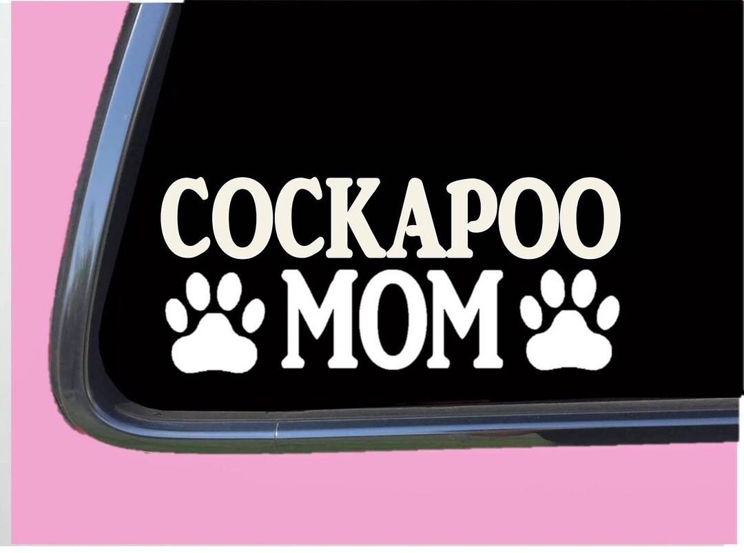 Cockapoo Mom TP 989 Vinyl Decal Sticker Cocker Poodle - Etsy
