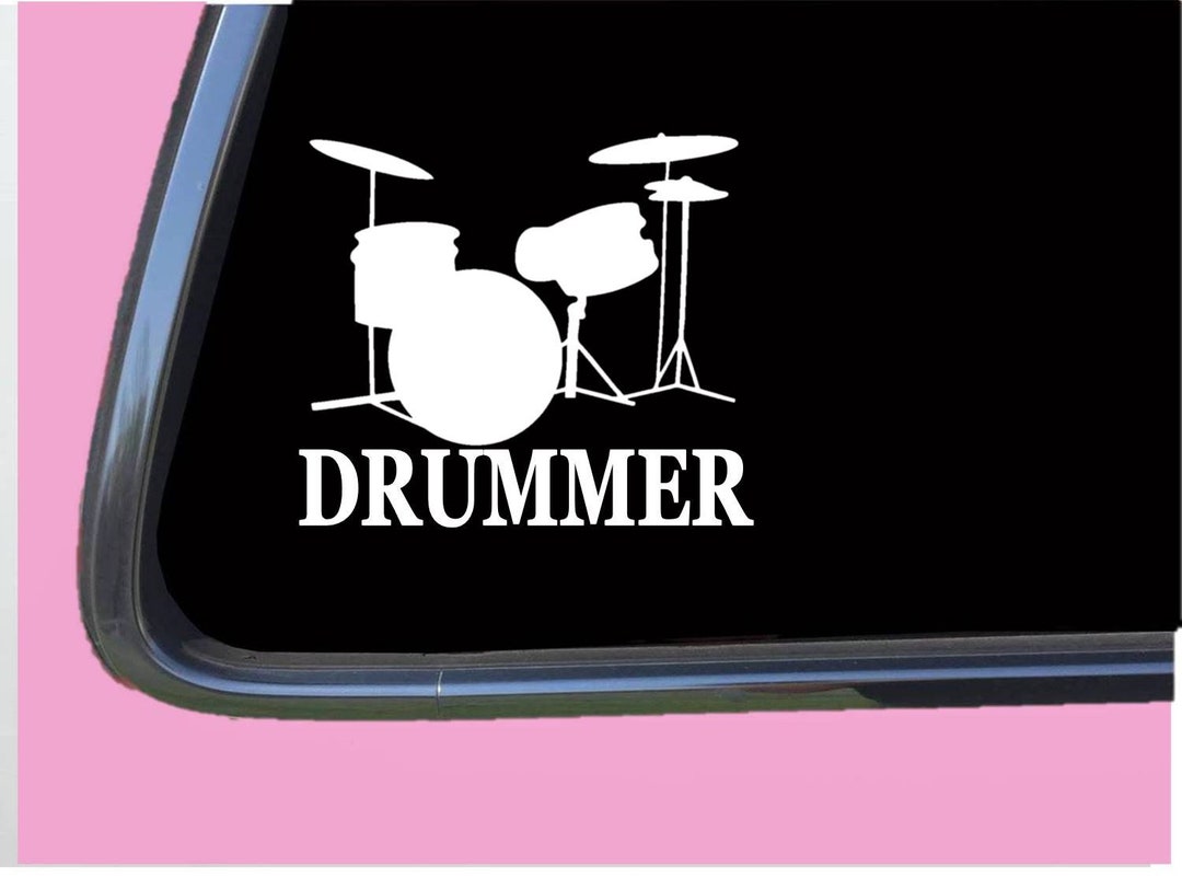 Drummer TP 423 Vinyl Decal Sticker Snare Bass Pedal Drumset Drum High ...