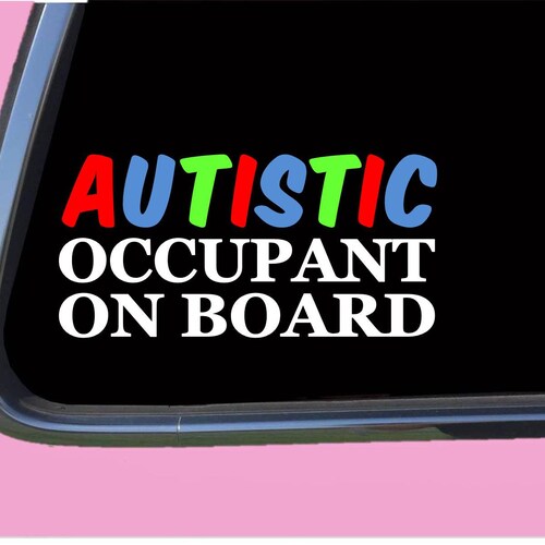 Occupant With Autism on Board Sticker Decals - Etsy