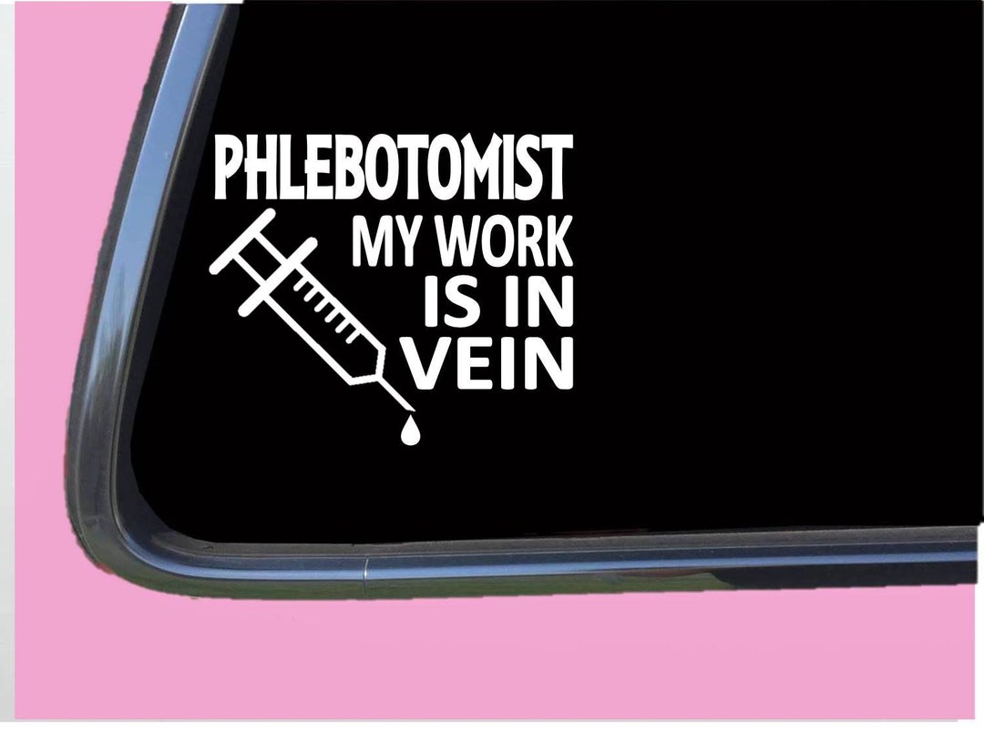 Phlebotomist TP 743 Sticker Decal Emt Ambulance Stethoscope ER Room ...