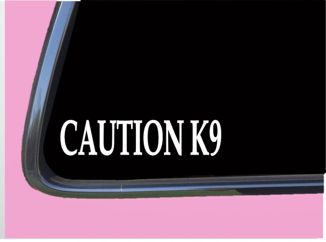 Caution K9 STICKER Tp 685 Police Decal Malinois German Shepherd Muzzle ...