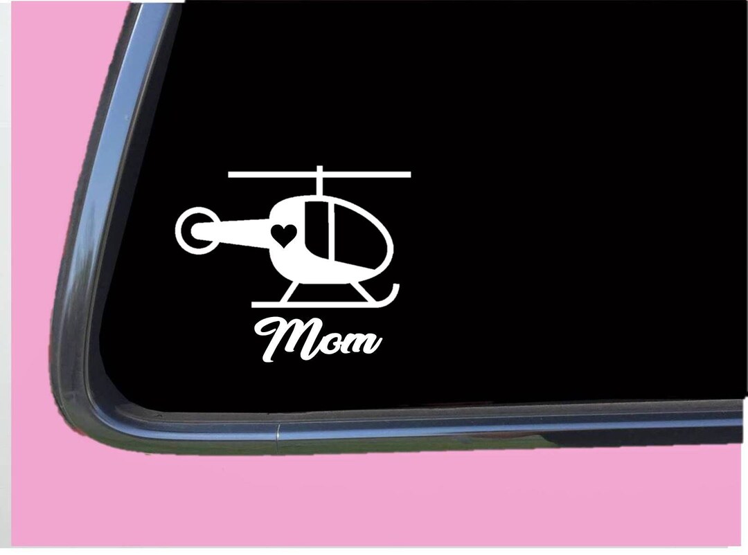 Helicopter Mom Lil Heart Sticker Decal TP 794 Decal Momma - Etsy