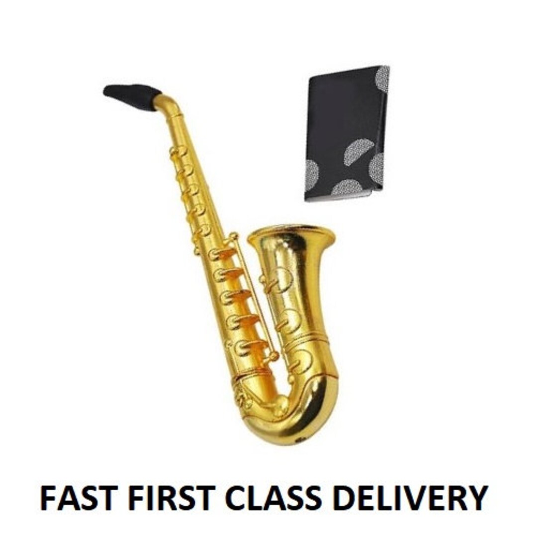 Novelty Saxophone Metal Smoke Tobacco Pipe Smoking Christmas Gift Him ...