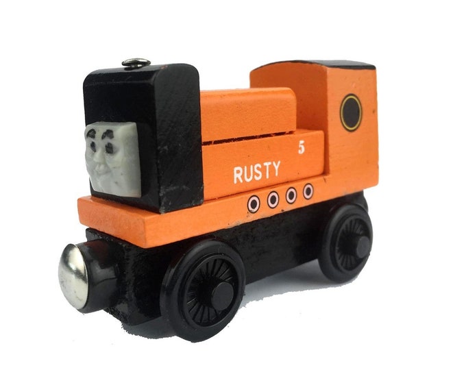 Rusty Thomas the Tank Engine & Friends Wooden Toy Train Magnetic Brio ...