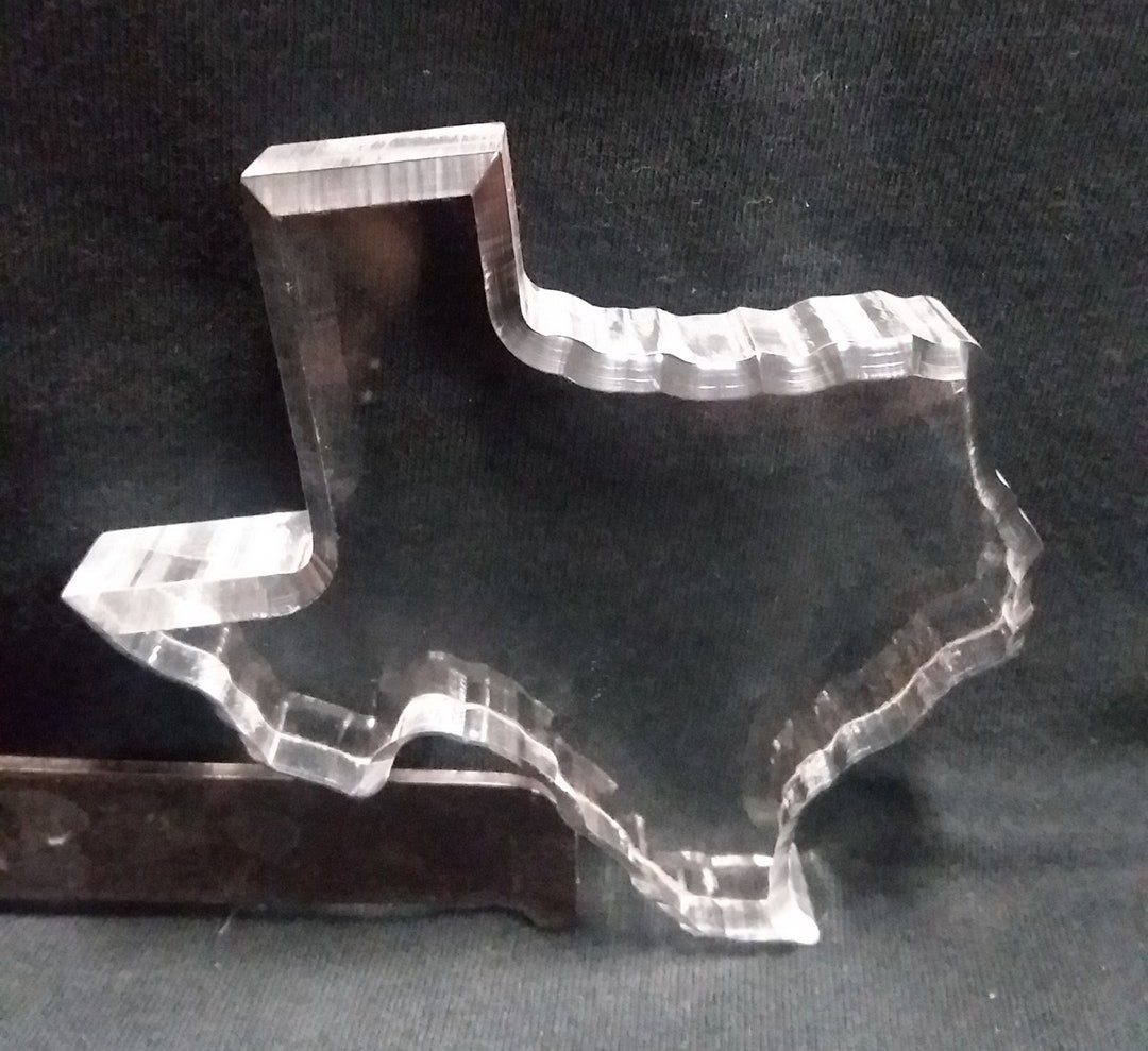 4 Acrylic Texas Paperweight - Etsy
