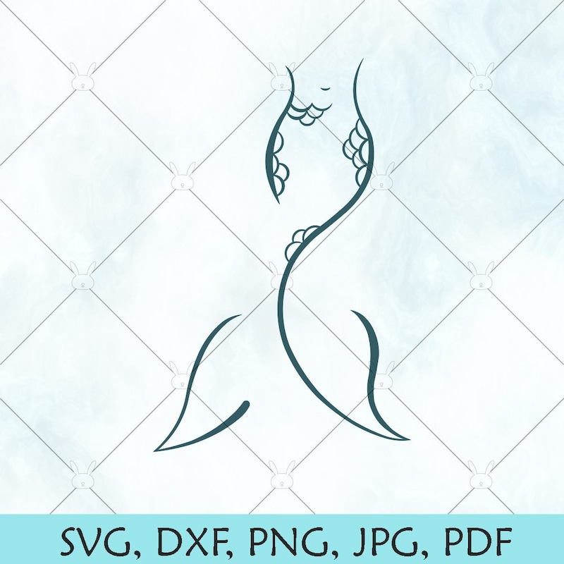 Mermaid Tail Svg - Etsy