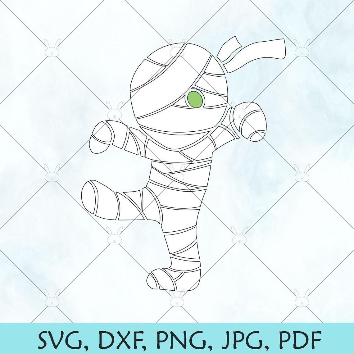 Mummy SVG / Halloween SVG / Cute Mummy SVG / Halloween Vector | Etsy