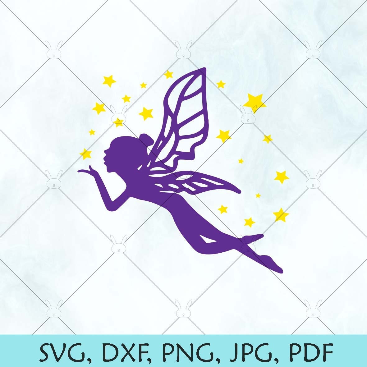 Flying Fairy Silhouette