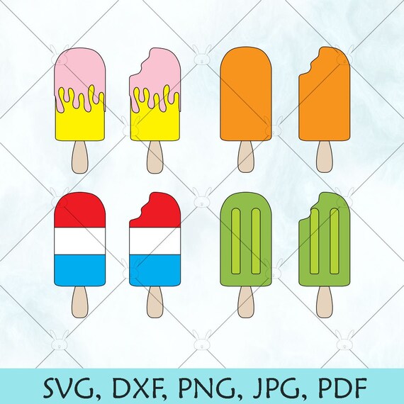 Popsicle SVG / Ice Pop SVG / Ice Cream PNG / Summer Silhouette | Etsy